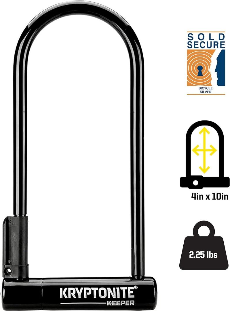 TP-Kryptonite Keeper 12mm U-Lock with FlexFrame-U Bracket (Brand New), Furniture & Home Living ...