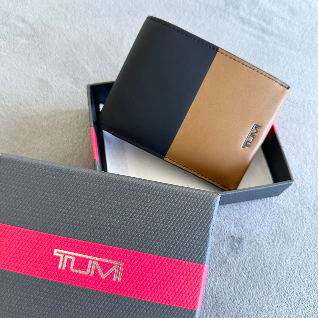 TUMI Mens Bifold Leather Wallet Original, Luxury, Bags & Wallets on ...