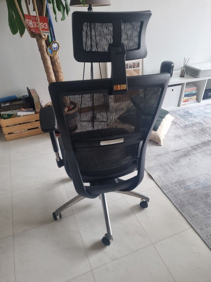 UMD high back full mesh ergonomic chair, Furniture & Home Living ...