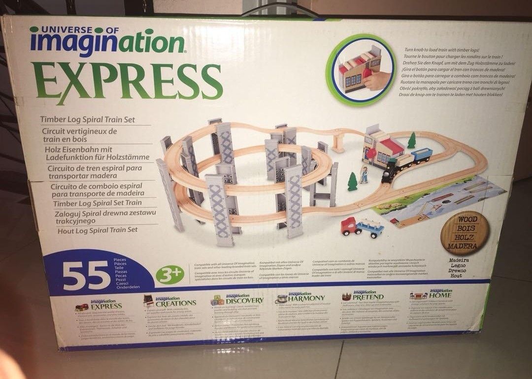 Present Christmas Toy Train Universe of Imagination Express Timber Log ...
