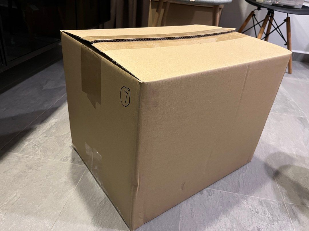 Used carton boxes for moving house/office, Furniture & Home Living ...