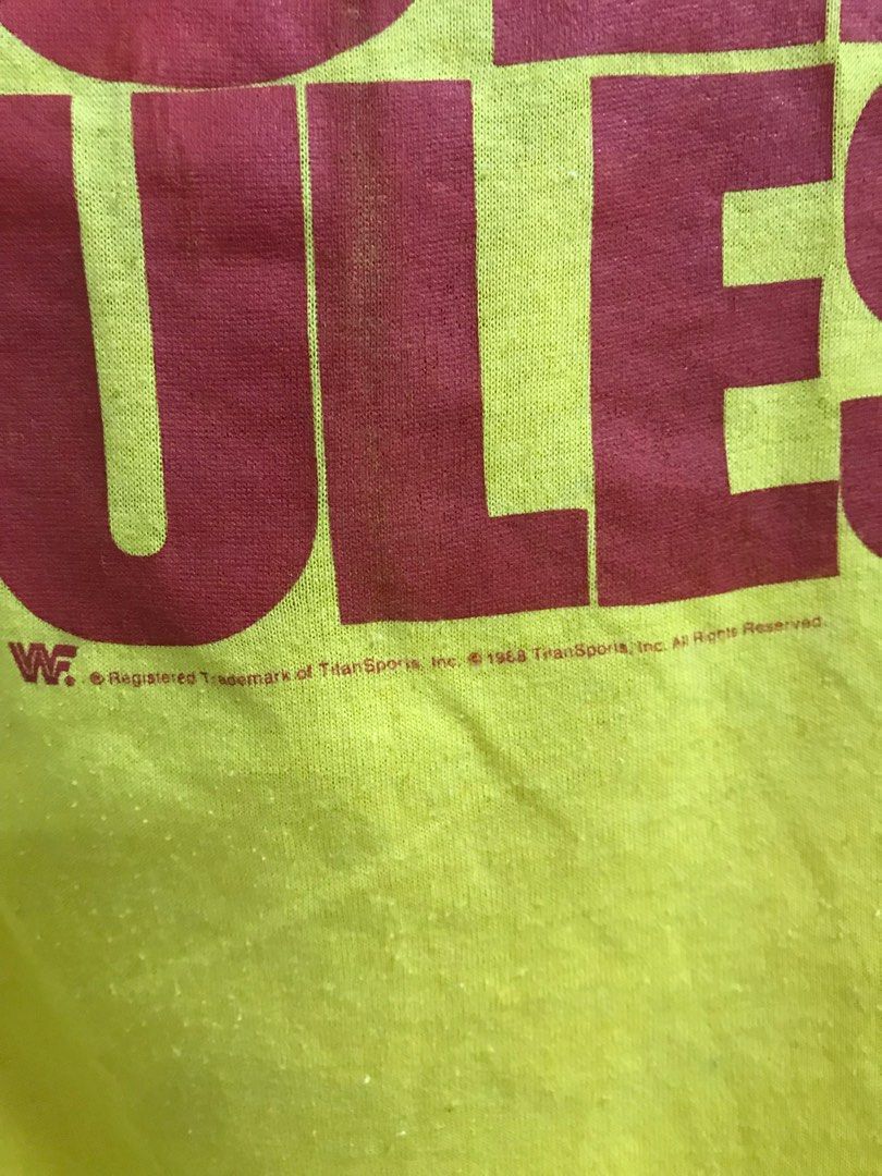 Vintage 1988 Hulk Rules Muscle Tank Top, Men's Fashion, Activewear on ...