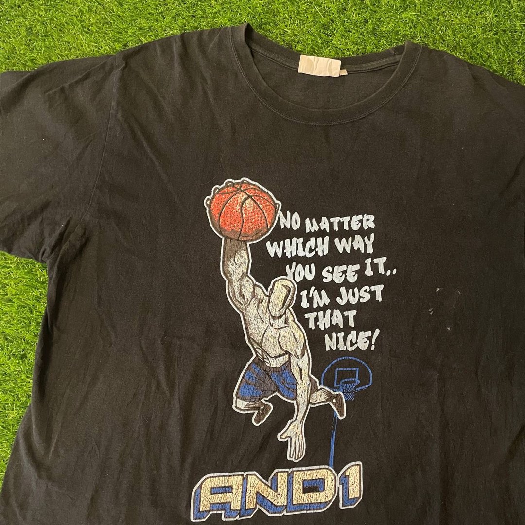 Vintage AND1 Statement Shirt, Men's Fashion, Tops & Sets, Tshirts ...