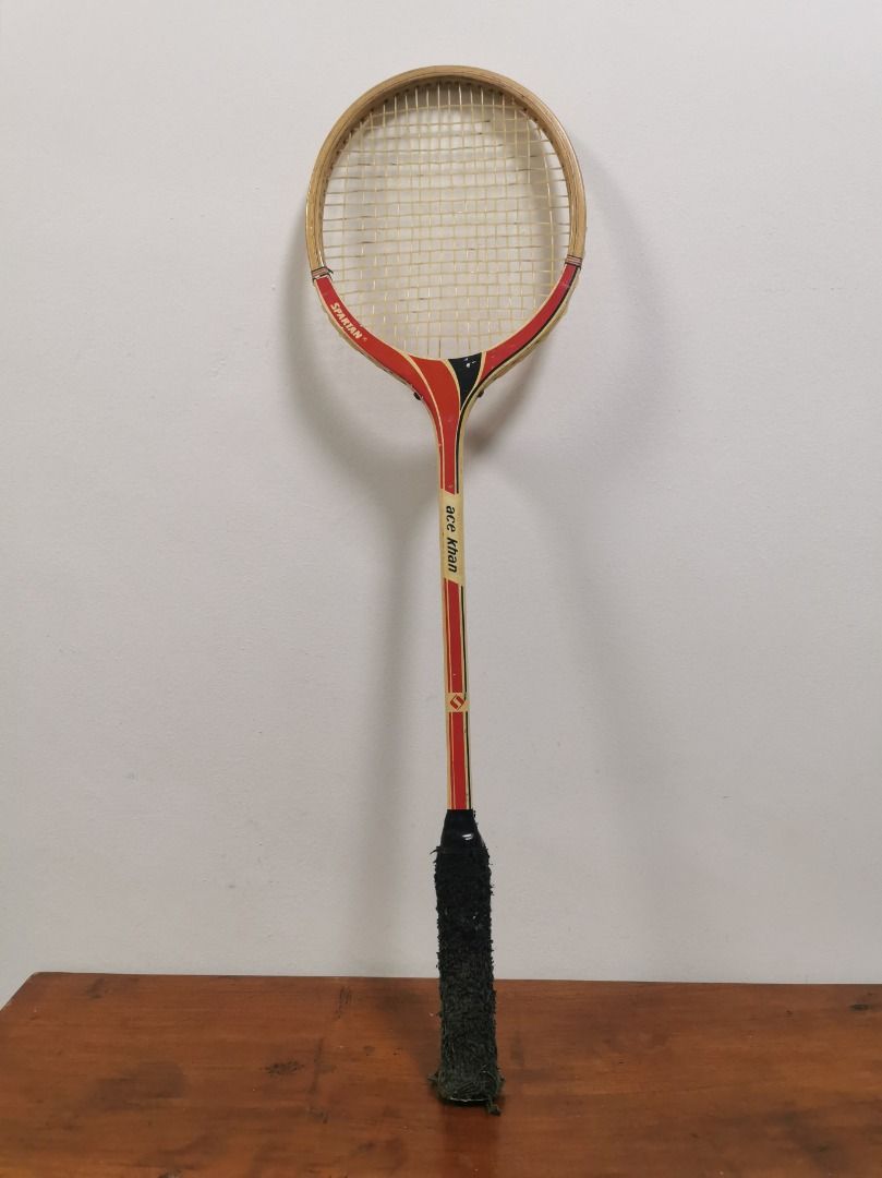 Vintage Spartan ace Khan wooden squash racket Racquet, Sports Equipment ...