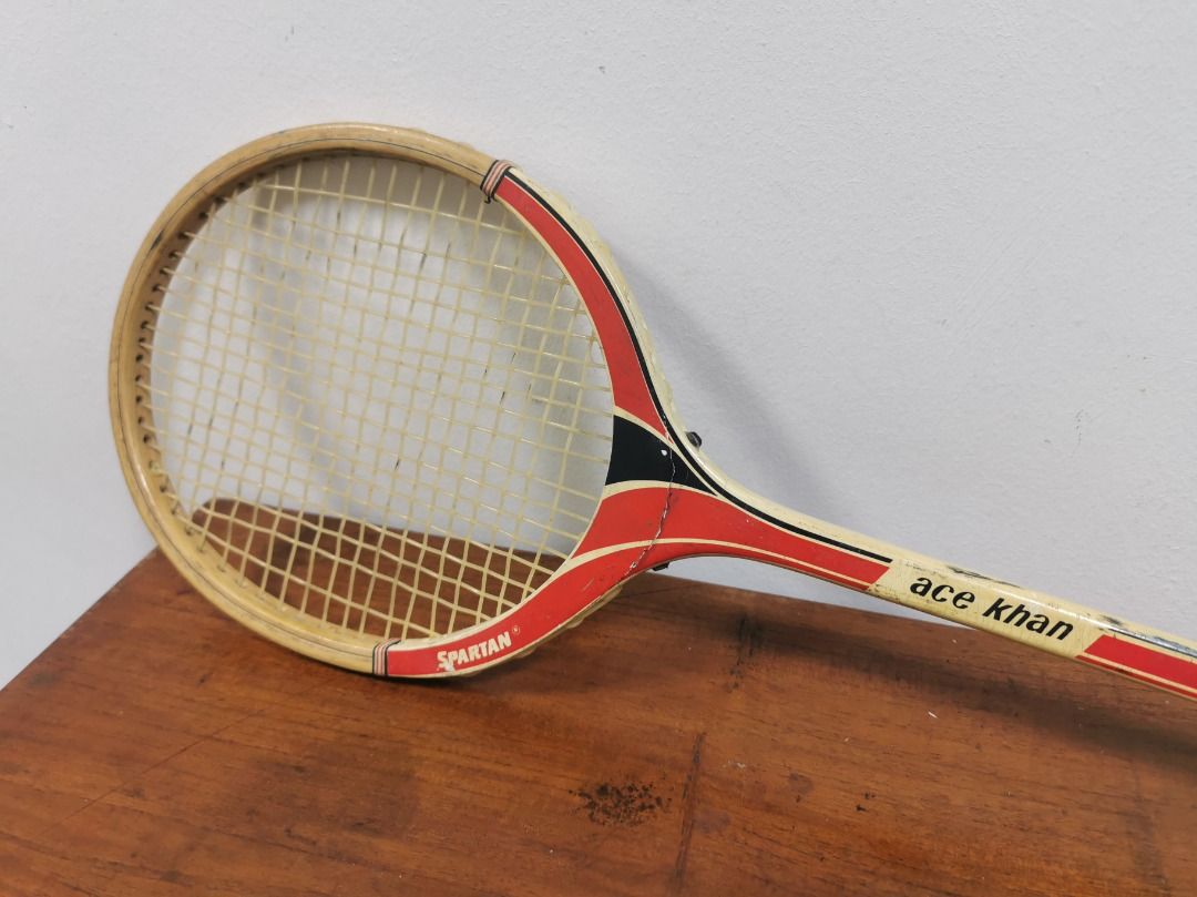 Vintage Spartan ace Khan wooden squash racket Racquet, Sports Equipment ...