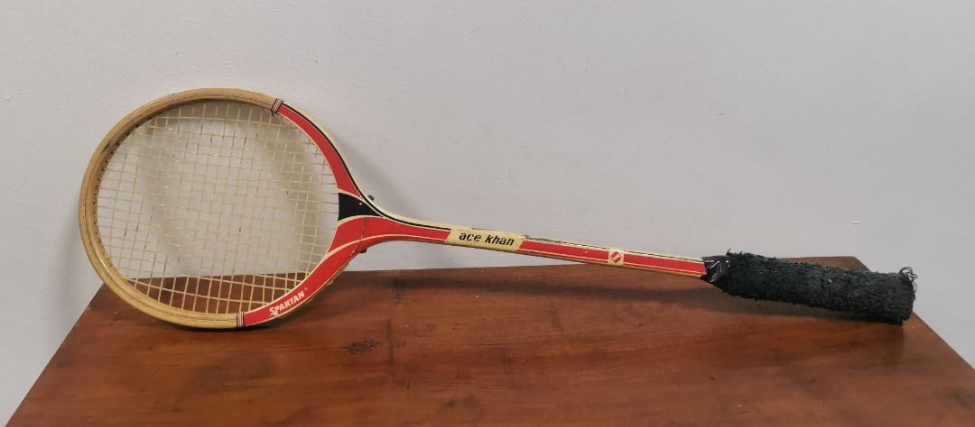 Vintage Spartan ace Khan wooden squash racket Racquet, Sports Equipment ...