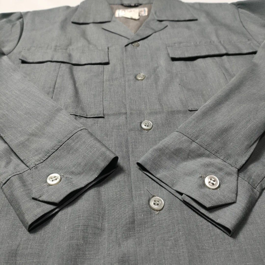 Vintage Unitika work wear, Women's Fashion, Tops, Longsleeves on Carousell