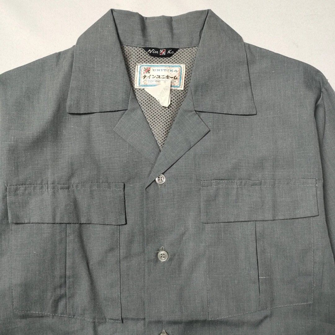 Vintage Unitika work wear, Women's Fashion, Tops, Longsleeves on Carousell