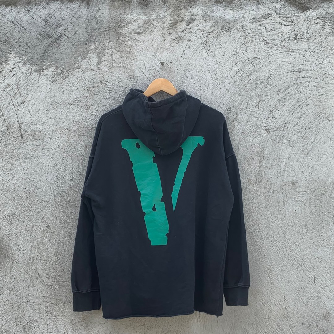 Vlone Green Script Hoodie, Men's Fashion, Coats, Jackets and Outerwear ...