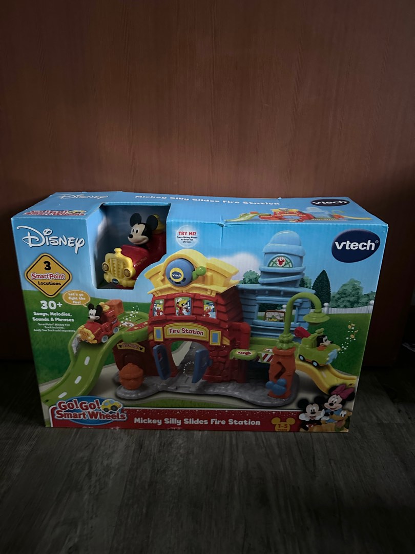Vtech Go Go Smart Wheels Mickey Silly Slides Fire Station, Hobbies ...