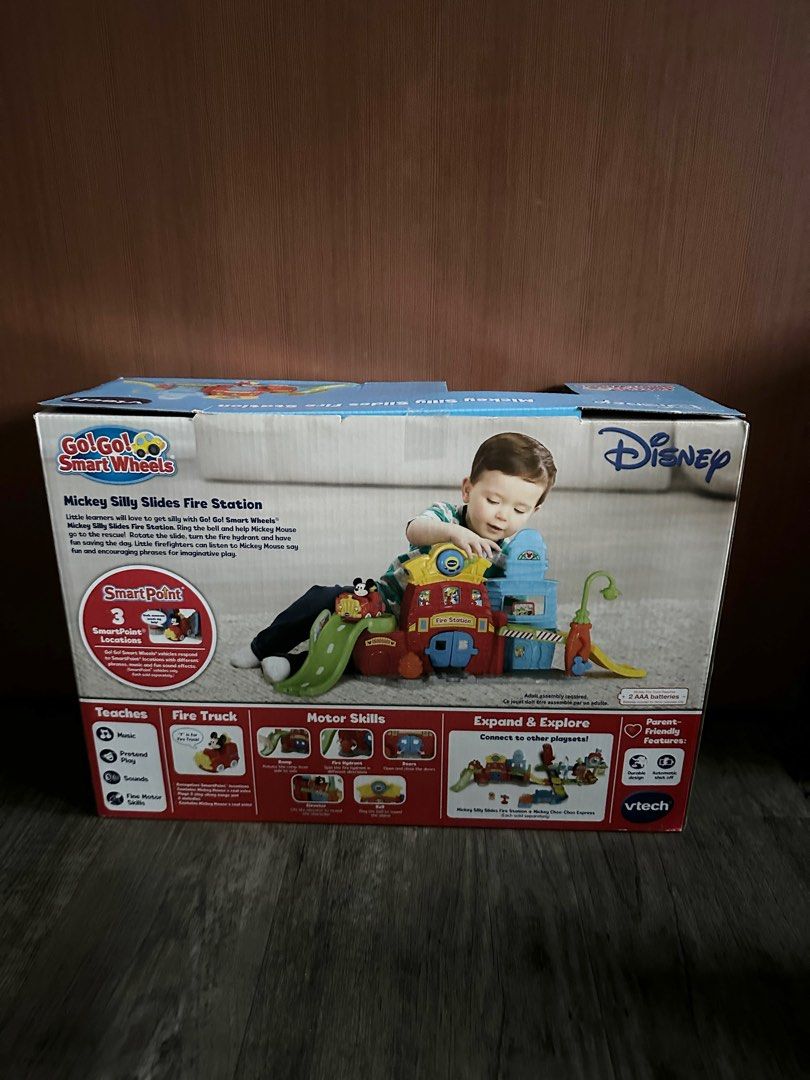 Vtech Go Go Smart Wheels Mickey Silly Slides Fire Station, Hobbies ...
