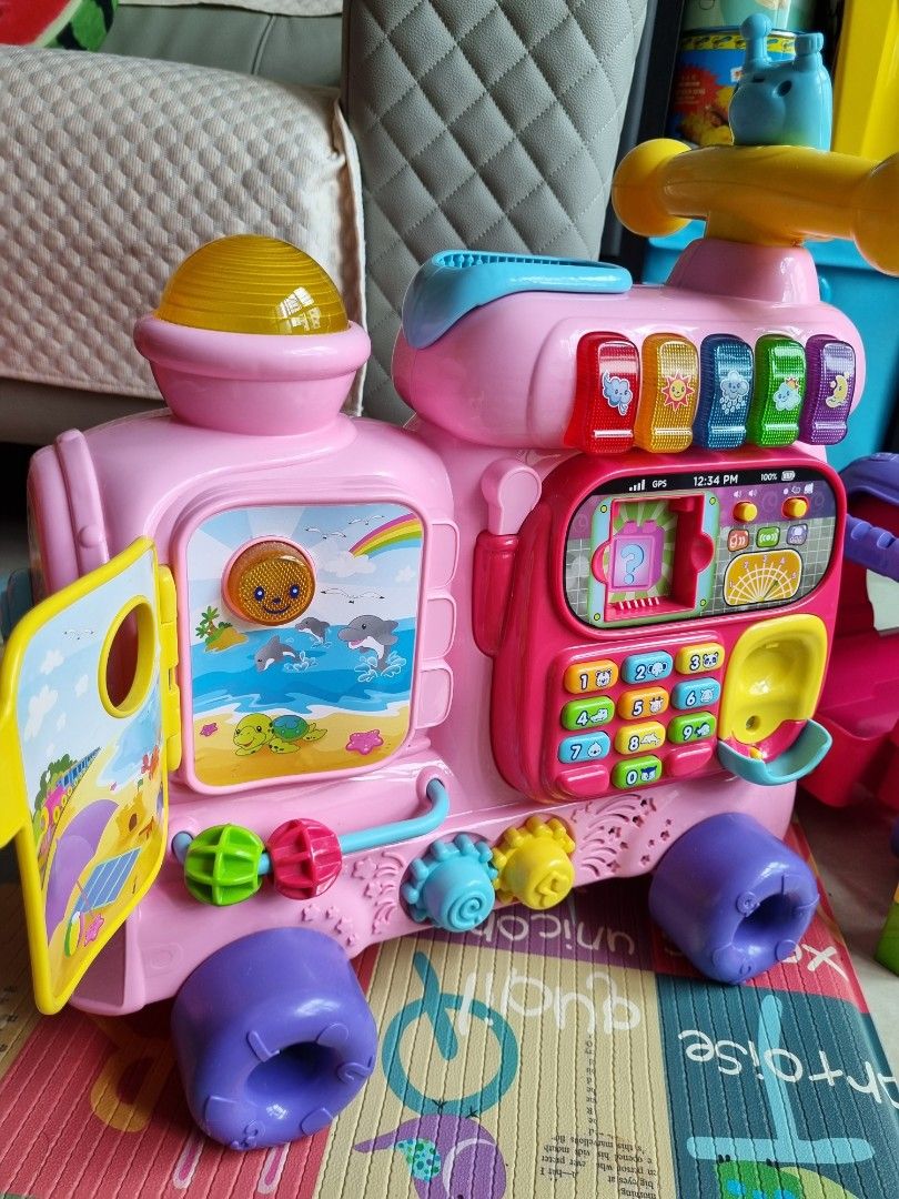 Vtech Push & Ride Alphabet Train (Walker, Toy Train), Babies & Kids ...