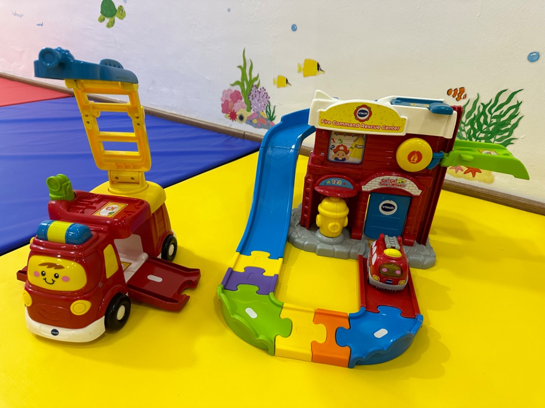 Vtech Toot Toot Fire Station, Hobbies & Toys, Toys & Games on Carousell