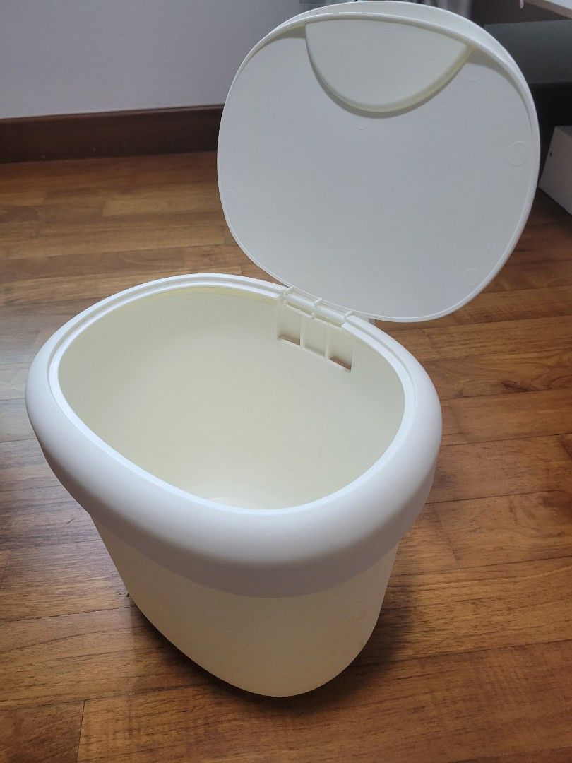White Baby Trash Bin, Babies & Kids, Bathing & Changing, Baby ...