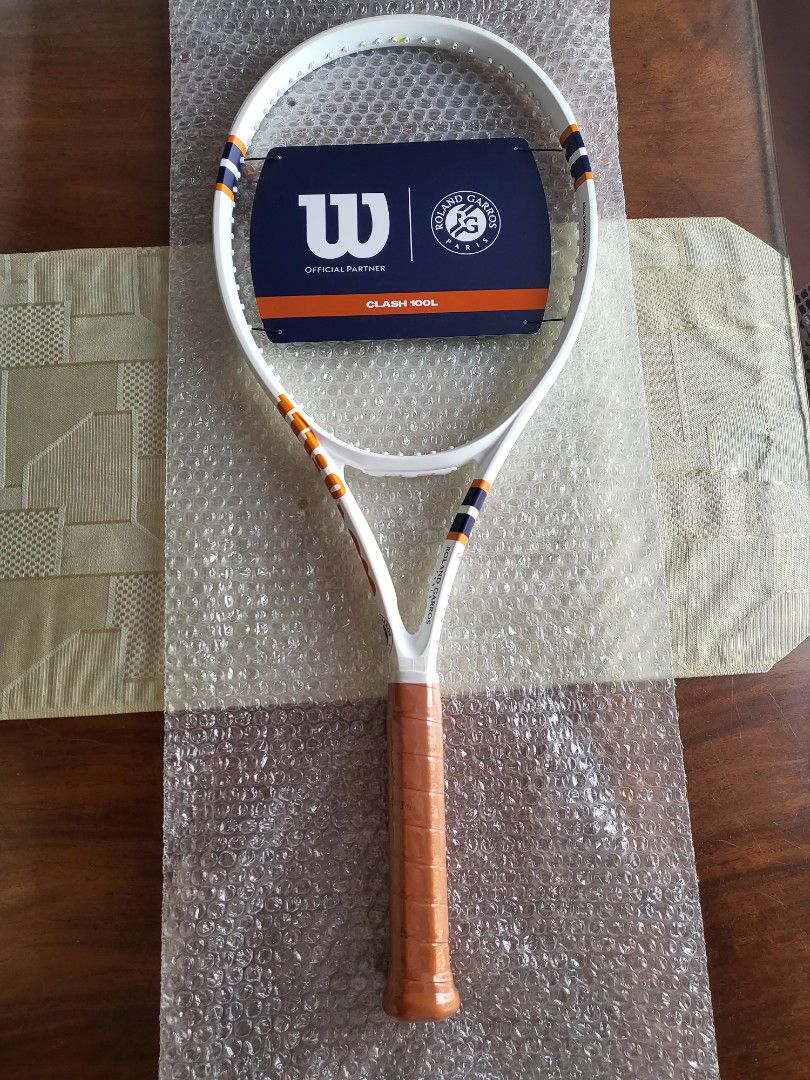 Wilson Clash 100L v2 Roland Garros 2023 Limited Edition Tennis Racket, Sports Equipment, Other ...