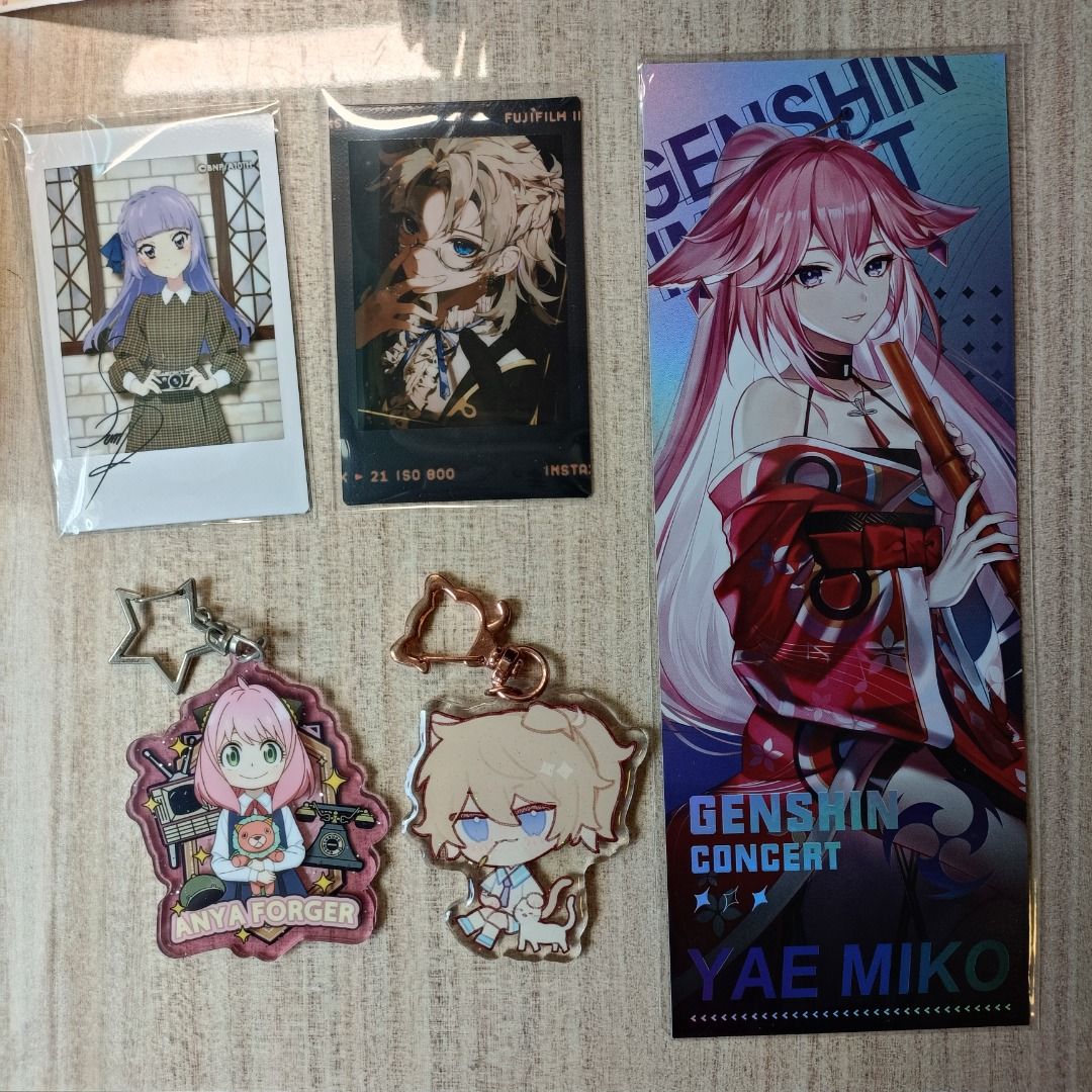 WTS OFFICIAL AND FAN MADE MERCH GENSHIN IMPACT YAE LASER TICKET TOMO ...