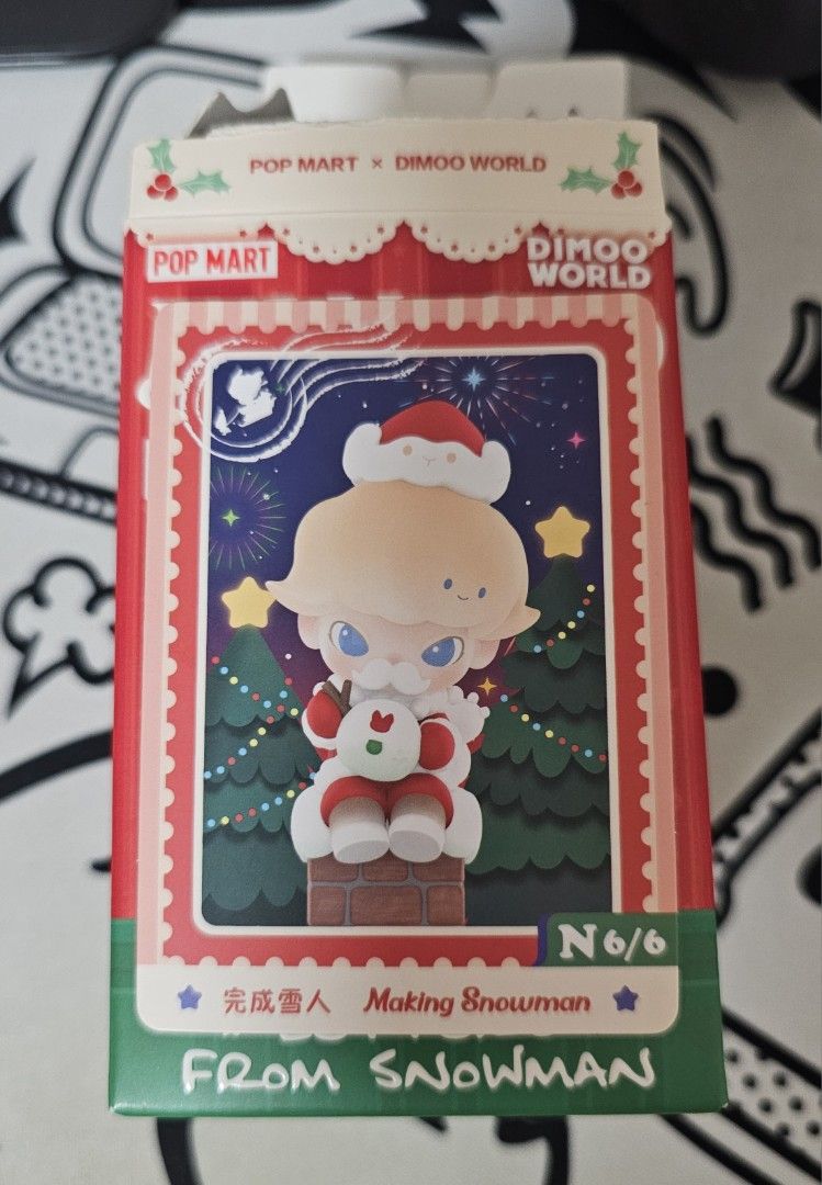 WTT Dimoo Letters from Snowman Making Snowman, Hobbies & Toys, Toys ...