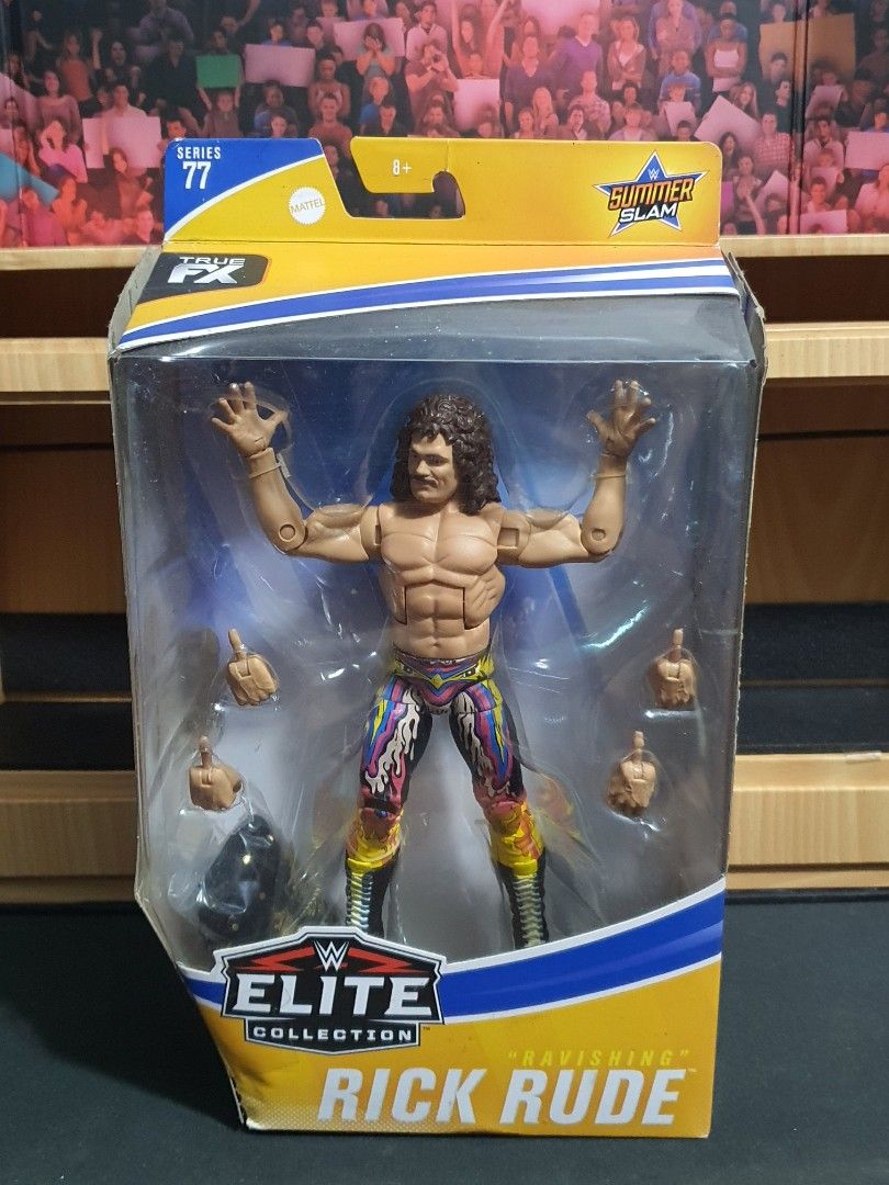 WWE Mattel Elite Rick Rude (MISB), Hobbies & Toys, Toys & Games on Carousell