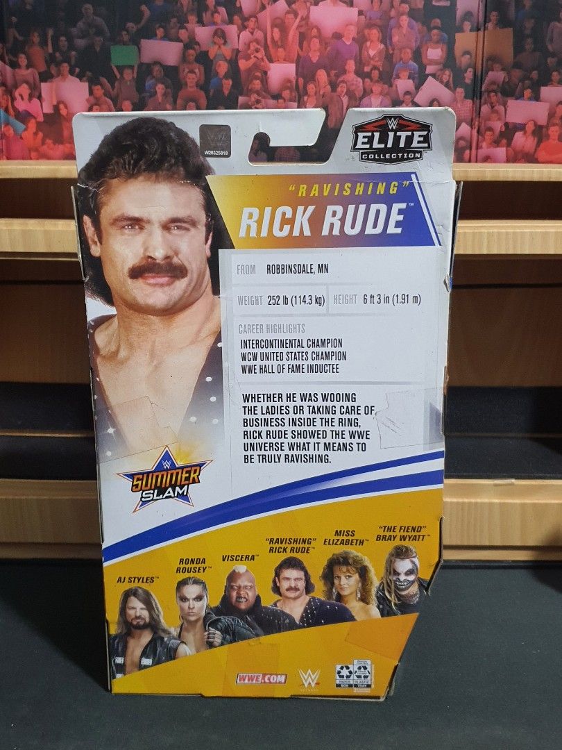 WWE Mattel Elite Rick Rude (MISB), Hobbies & Toys, Toys & Games on Carousell