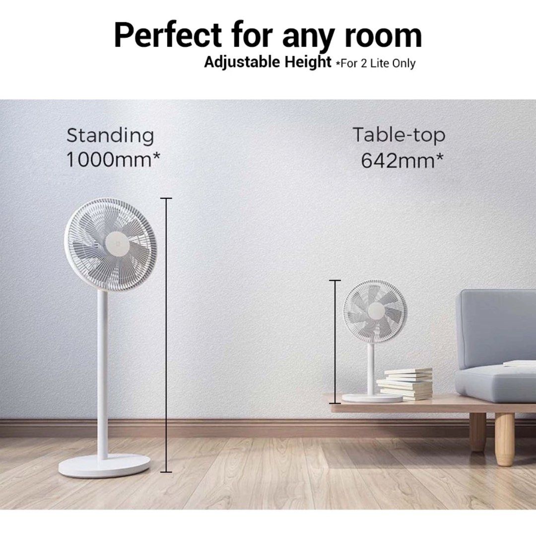 Xioami smart height adjustable stand fan, Furniture & Home Living ...