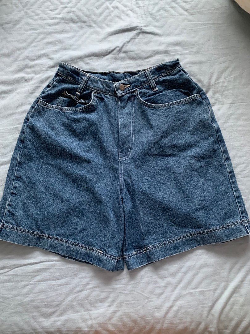 y2k blokecore jorts, Women's Fashion, Bottoms, Shorts on Carousell