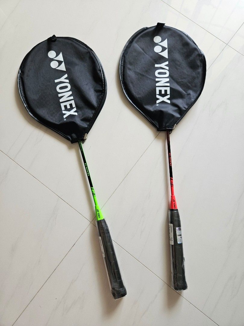 Yonex Badminton Racket with Head Cover B4000, Red, Green, Sports ...