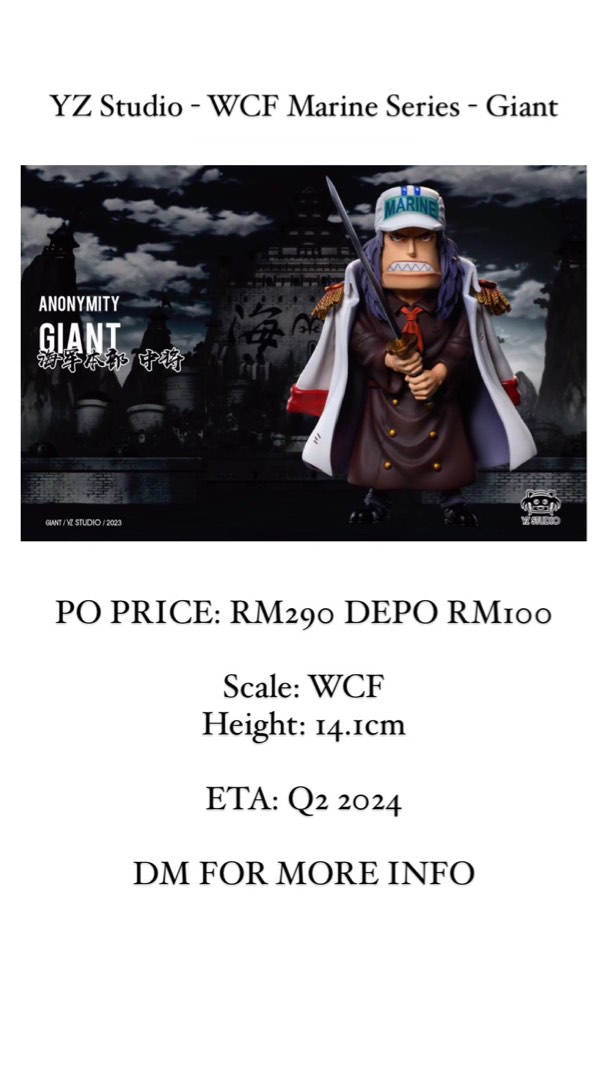 YZ Studio - WCF Marine Series - Giant, Hobbies & Toys, Toys & Games on Carousell