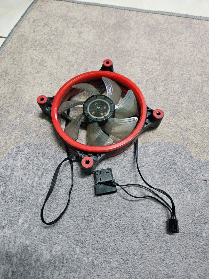 120mm red led fan, Computers & Tech, Parts & Accessories, Hard Disks ...