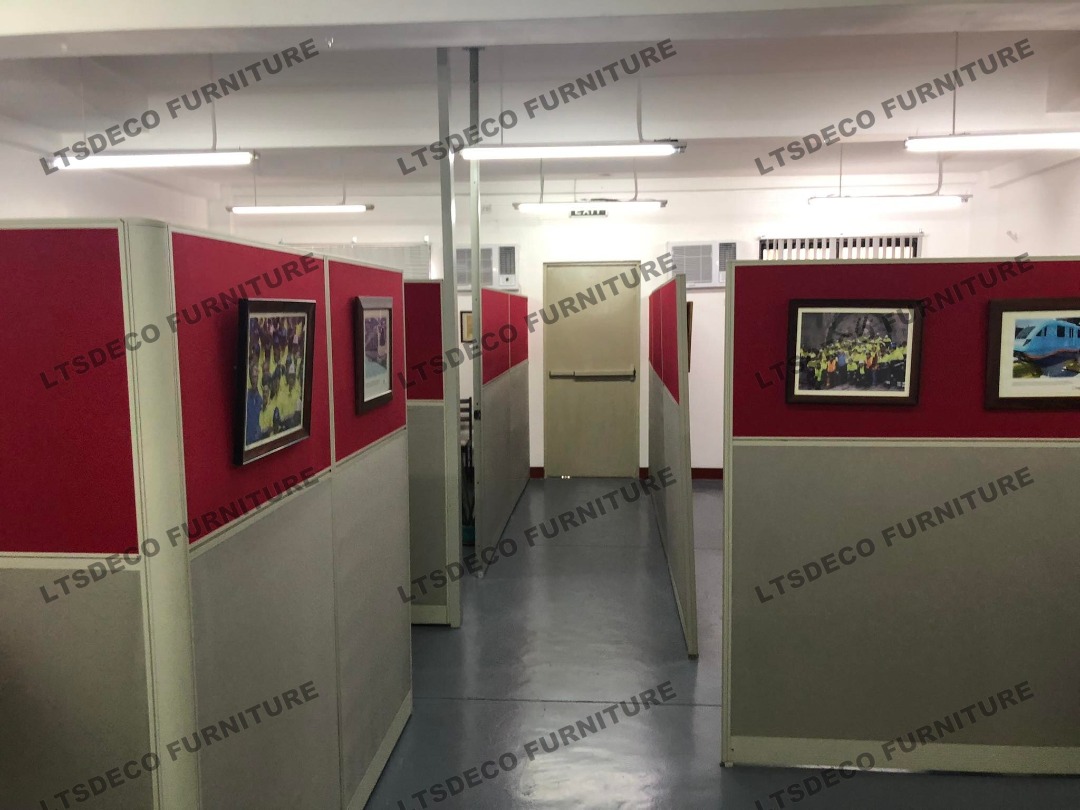 2-tone high partition wall panel divider office furniture/partitions ...