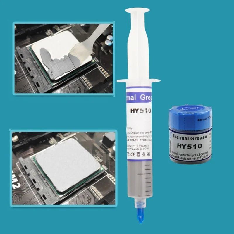 30g Silicone Thermal Paste 1.93W/m-k HY510 Heat Transfer Grease Heat ...