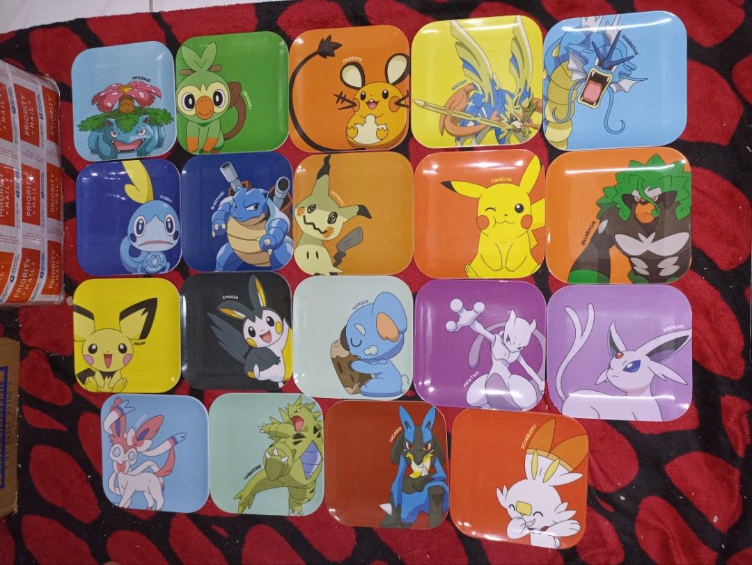 7-11 7e 7 eleven pokemon poke plate 2.0 19pcs pikachu and friends ...