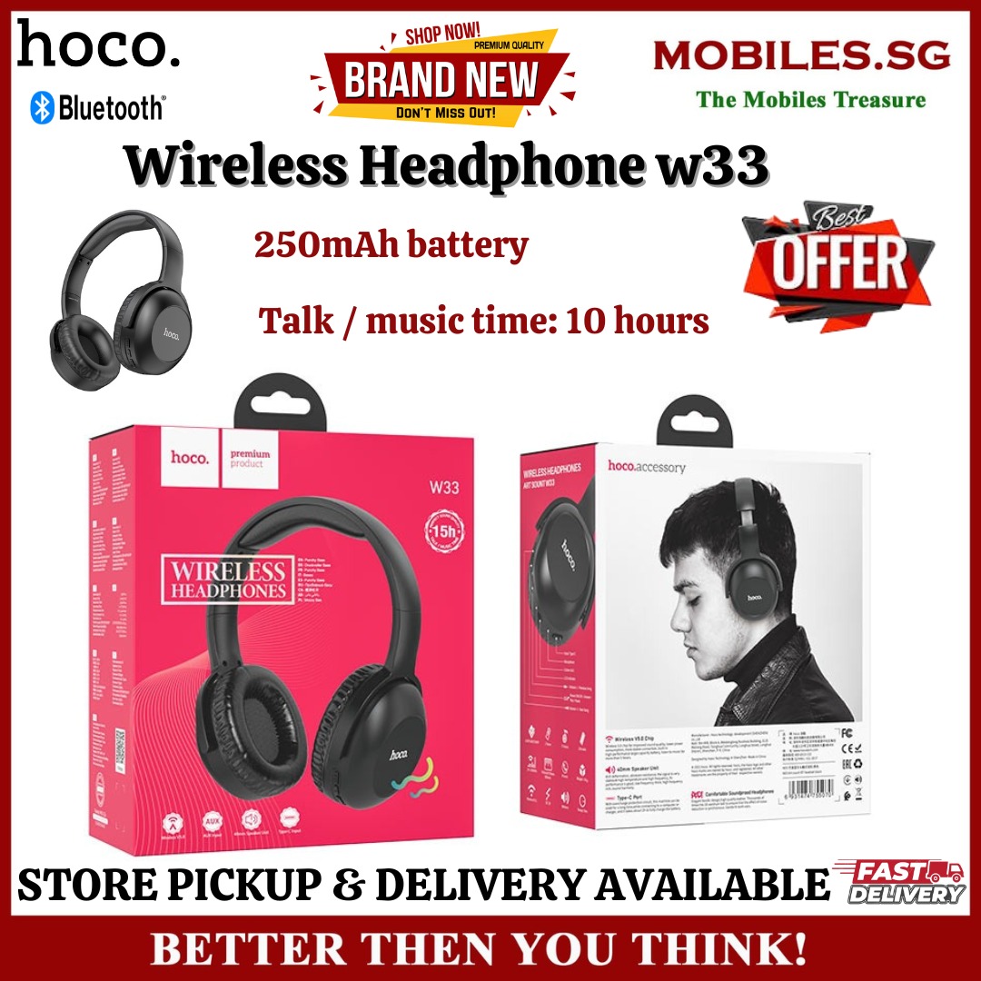 || HOCO W33 Art sound || wireless and wired headphones || Brand New || Store pickup & Same Day ...