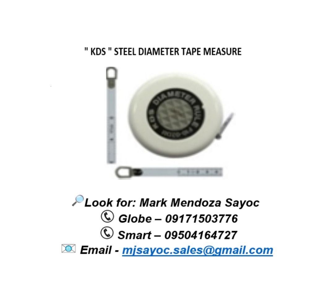 " KDS " STEEL DIAMETER TAPE MEASURE, Commercial & Industrial, Construction Tools & Equipment on ...