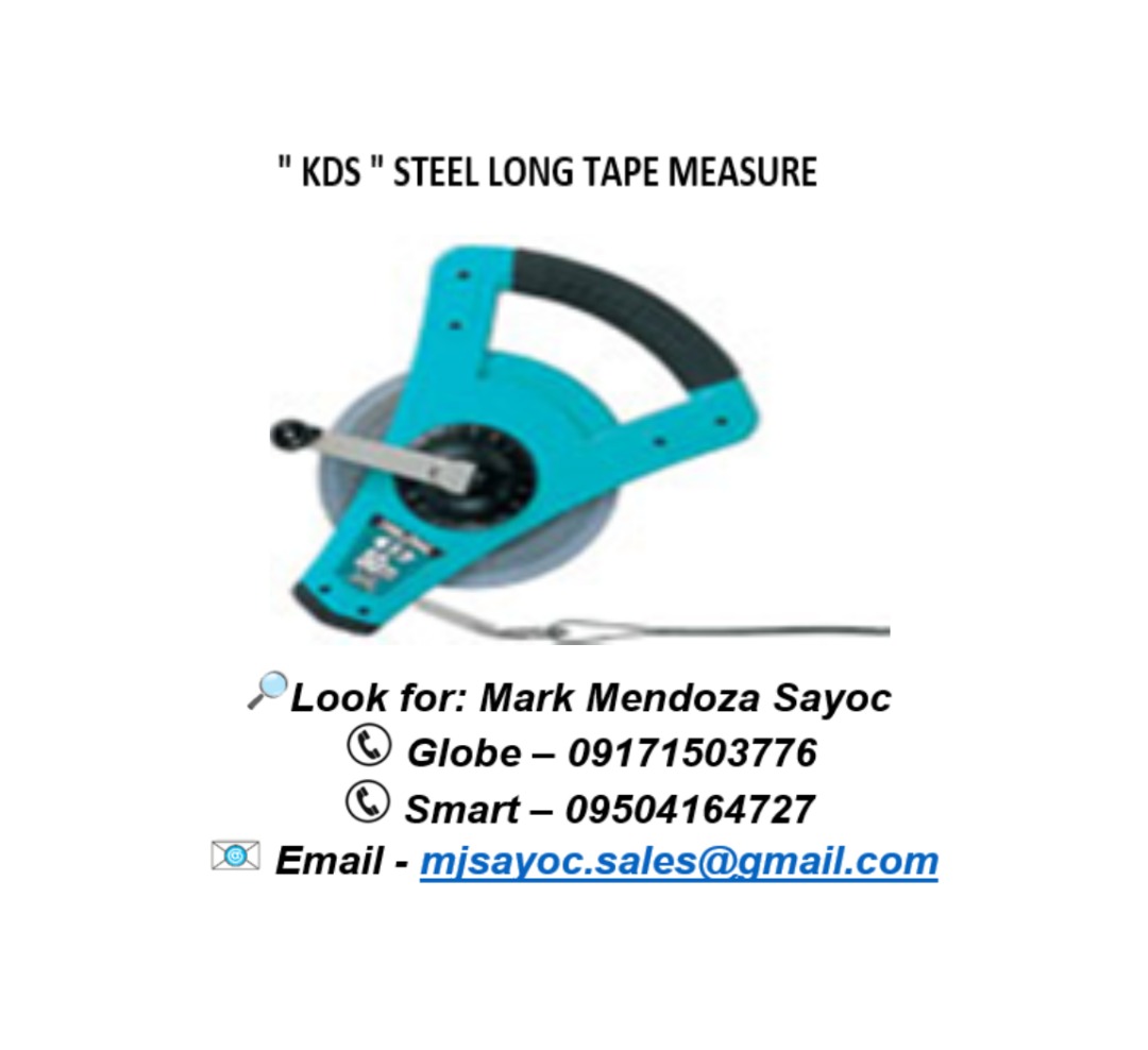 " KDS " STEEL LONG TAPE MEASURE, Commercial & Industrial, Construction Tools & Equipment on ...