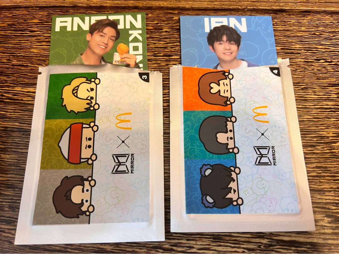 麥當勞鏡仔卡 m記Mirror卡 :Tiger; Frankie;Jeremy;Ian;Anson Kong;Keung To;Anson Lo, 興趣及遊戲, 收藏品及紀念品, 明星周邊 ...
