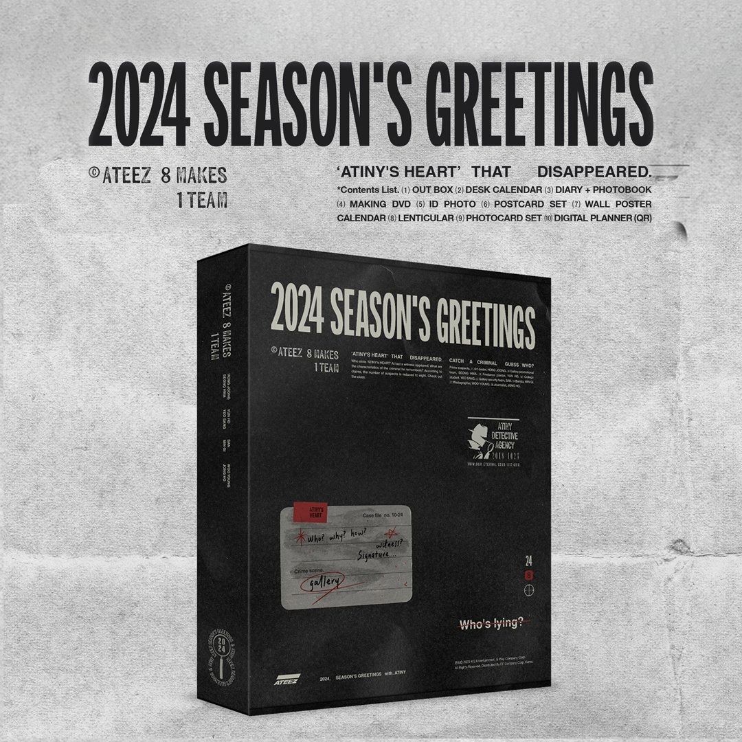Pre-order 預購｜韓星 K-pop 〗[ Yes24 / K4 預售特典 ] ATEEZ Official 2024 SEASON'S ...