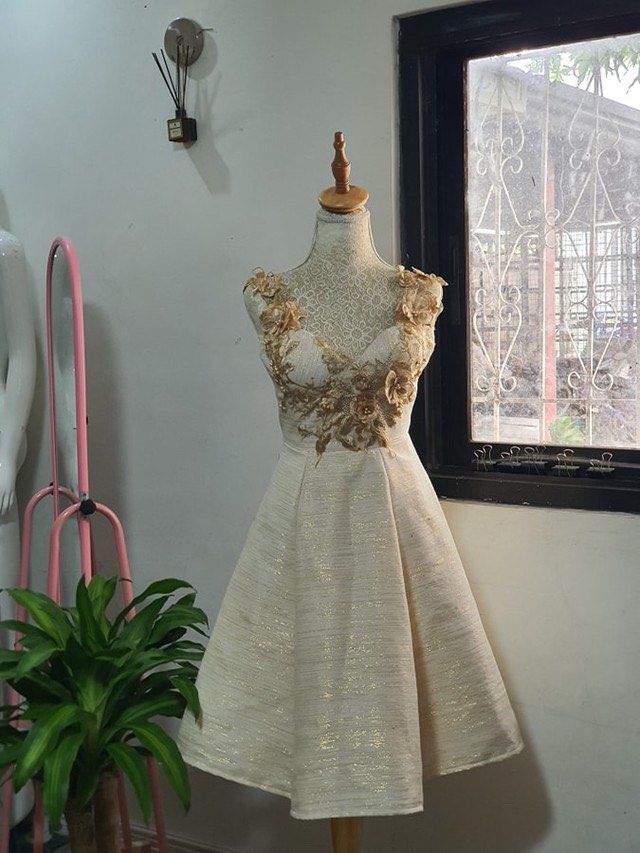 Handwoven Beauty Customized A-Line Silhouette Filipiniana Lace Corset ...