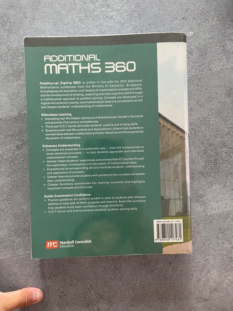 Additional Maths 360 Textbook Secondary 3, Hobbies & Toys, Books ...