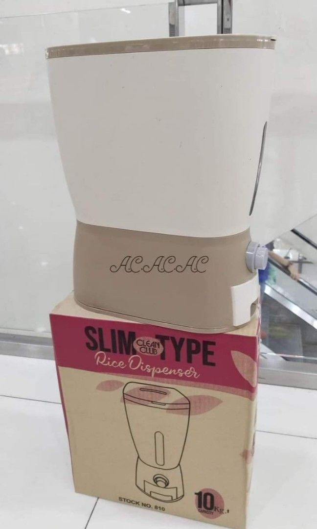 Aesthetic Rice Dispenser Capacity: 10 kilos, Furniture & Home Living ...