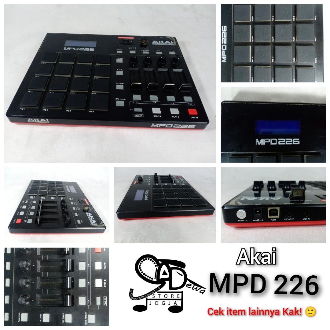 AKAI MPD 226 DRUM PAD SEQUENCER MPD226 MPC bkn 218 studio, Musik ...