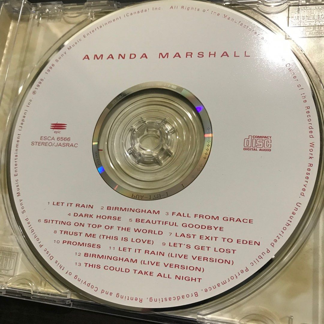 Amanda Marshall CD (Japan Press) (Box 24th), Hobbies & Toys, Music ...