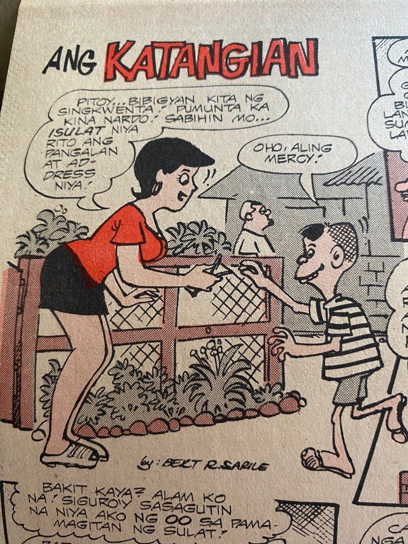 Ang Katangian Komiks Strip Comics Vintage Guhit ni Bert R. Sarile 1984 ...