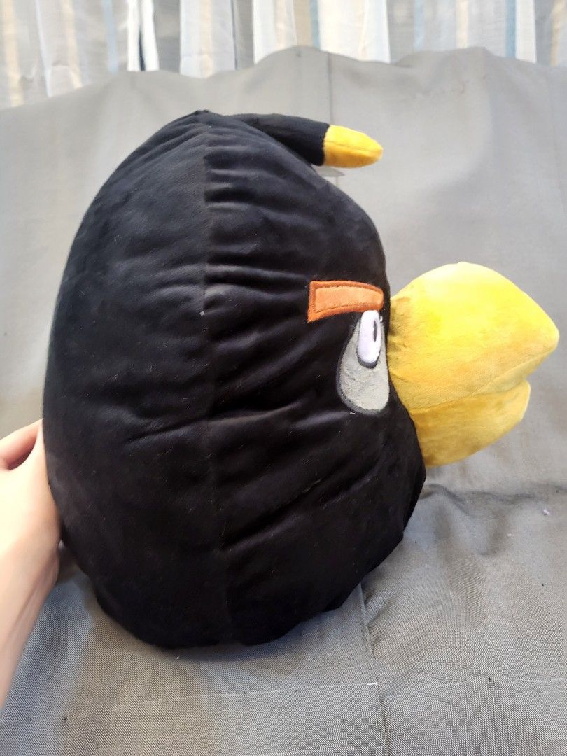 Angry Birds Bomb Large Plushie, Hobbies & Toys, Toys & Games on Carousell