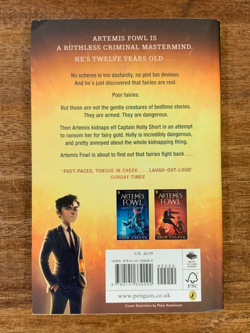Artemis Fowl book by Eoin Colfer, Hobbies & Toys, Books & Magazines ...