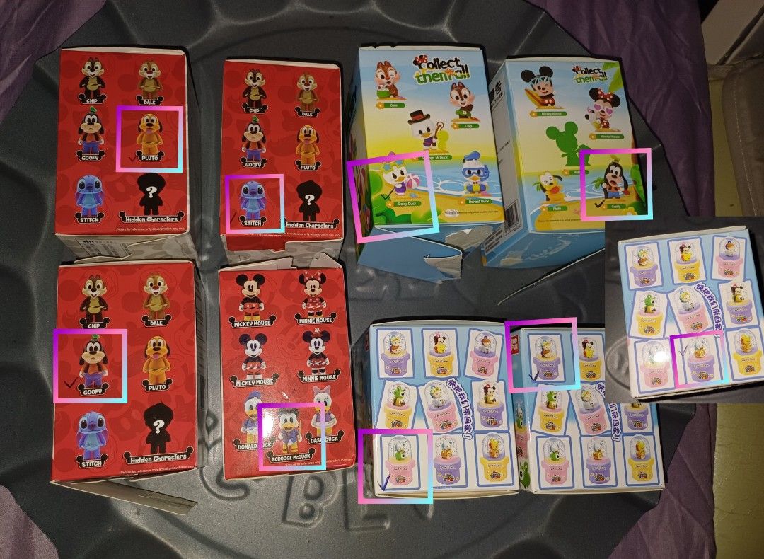 Authentic Figures Blind Box - Dumbo, Pluto, Goofy, Stitch, Scrooge ...