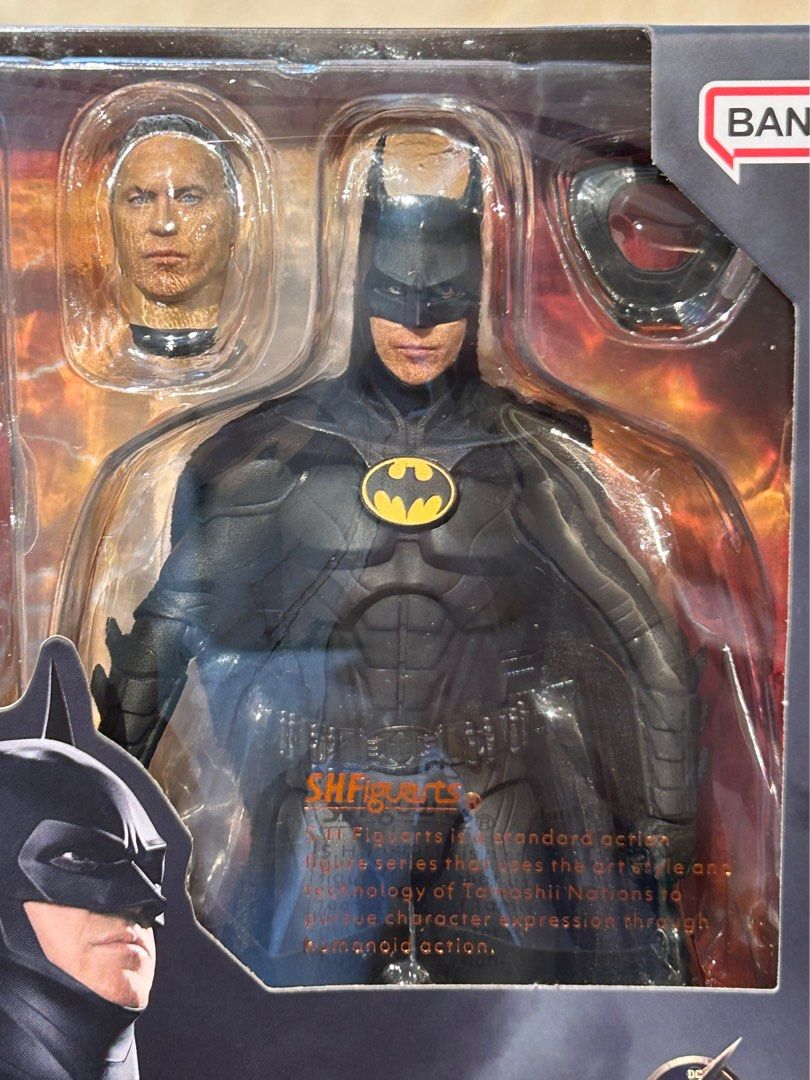 Bandai SHF Batman 1989 (The Flash) 蝙蝠俠 Micheal Keaton 米高基頓 二手新淨齊件, 興趣及 ...