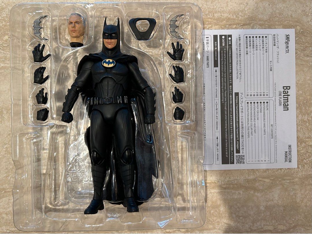 Bandai SHF Batman 1989 (The Flash) 蝙蝠俠 Micheal Keaton 米高基頓 二手新淨齊件, 興趣及 ...
