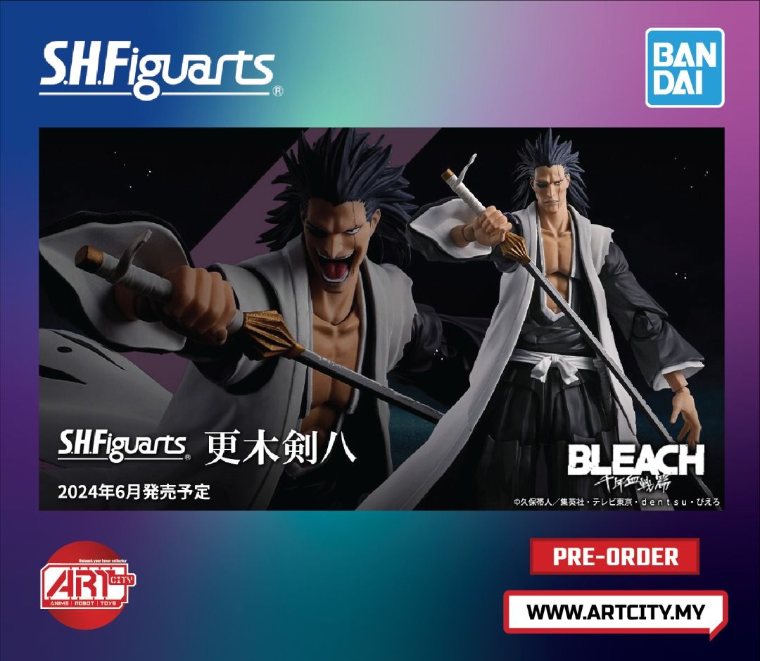 Bandai S.H.Figuarts - SHF Kenpachi Zaraki - Bleach Thousand Year Blood ...
