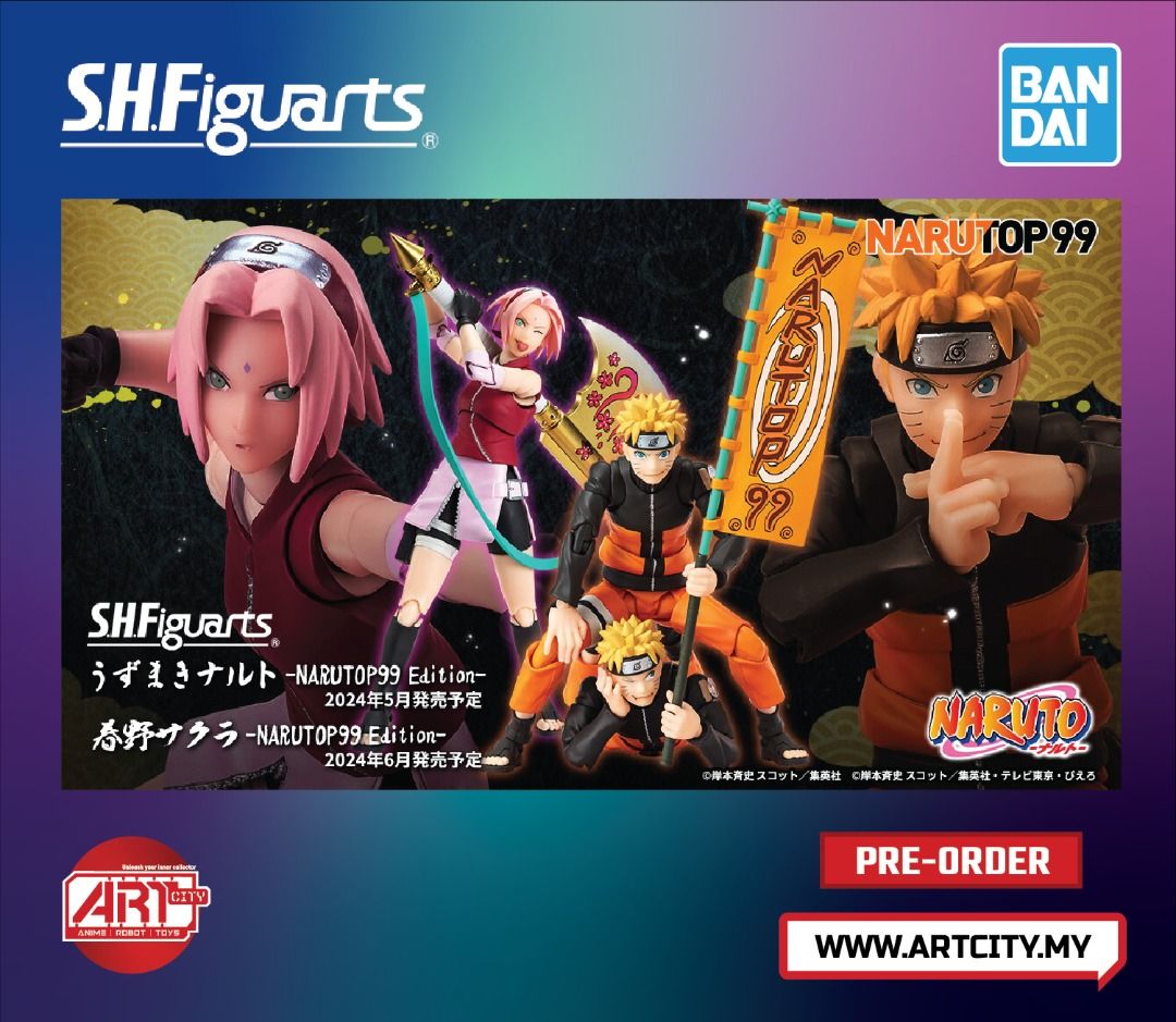 Bandai S.H.Figuarts - SHF Naruto Uzumaki - SHF Sakura Haruno ...