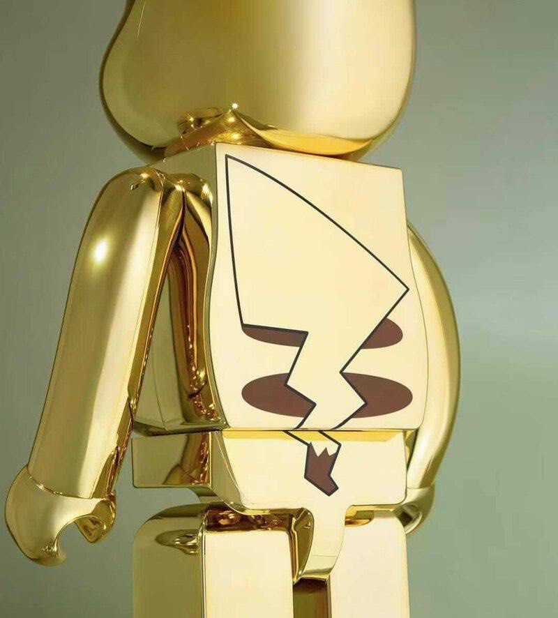bearbrick golden chrome pikachu 1000% (authentic), Hobbies & Toys, Toys ...